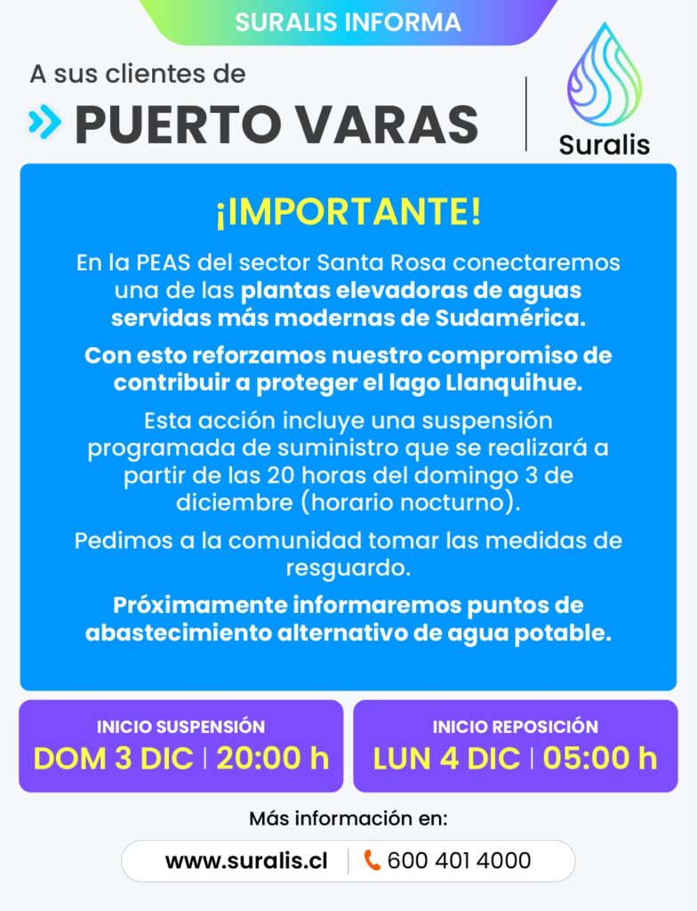 SURALIS conectará en Puerto Varas una de las plantas elevadoras de ...